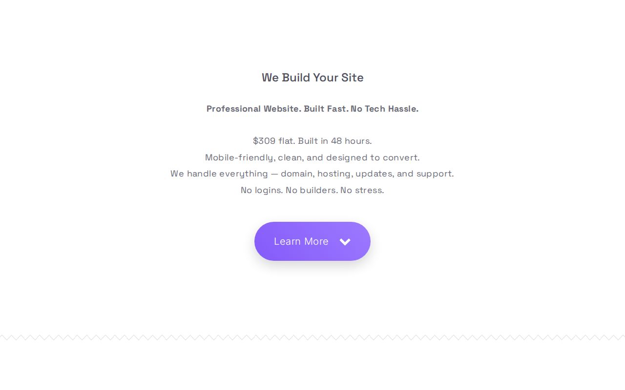 We Build Your Site